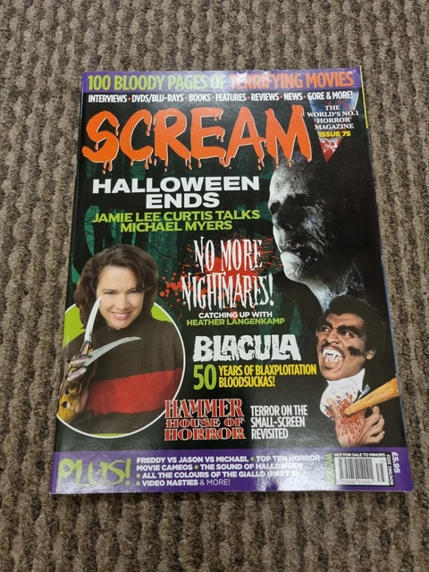 SCREAM HORROR MAGAZINE ISSUE 75 Nov / Dec 2022 - FREEPOST EUR 15,07 ...