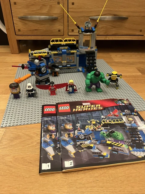 Lego Marvel Super Heroes Hulk Lab Smash 76018 100 Complete With All Minifigures £6000