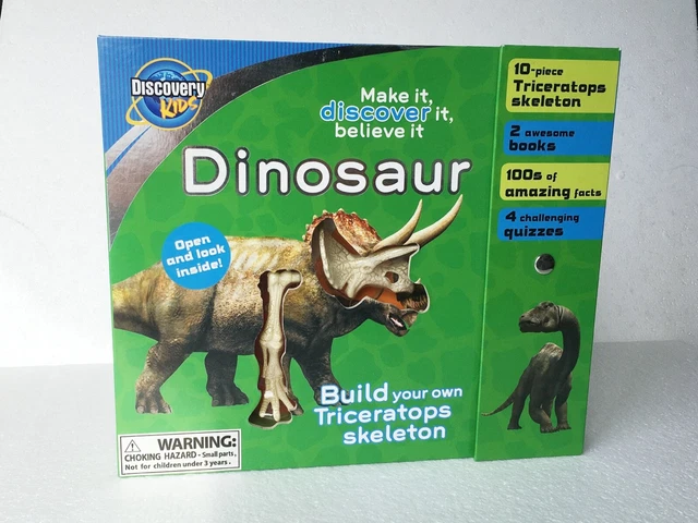 DISCOVERY KIDS DINOSAUR Build Your Own Triceratops Skeleton Kit $22.99 ...