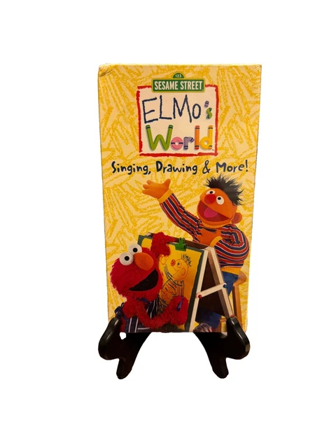 SESAME STREET ELMO'S World VHS Tape Singing Drawing & More New Sealed ...