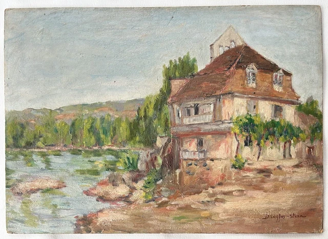 JEAN DREYFUS-STERN (1890-1972) Tableau Paysage Provence ? Maison ...