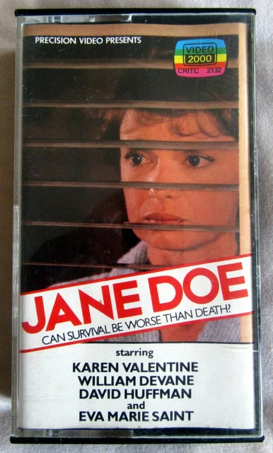 JANE DOE V2000 Pal, Precision Cassette Style Box Pre Cert Ex Rental £34 ...