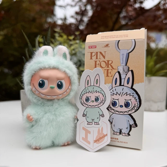 ORIGINAL POP MART Labubu Pin for Love A-M Buchstabe - I "Imagination ...