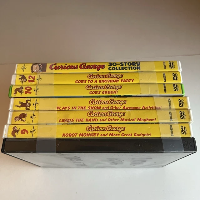 CURIOUS GEORGE 30-STORY DVD Collection 8-Disc Set Used Kids Educational ...