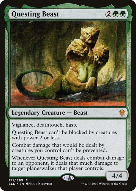 QUESTING BEAST ~ Throne of Eldraine [ Excellent ] [ Magic MTG ] £8.98 ...