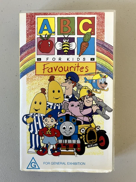 ABC FOR KIDS Favourites Vintage VHS Tape Includes Johnson & Friends ...