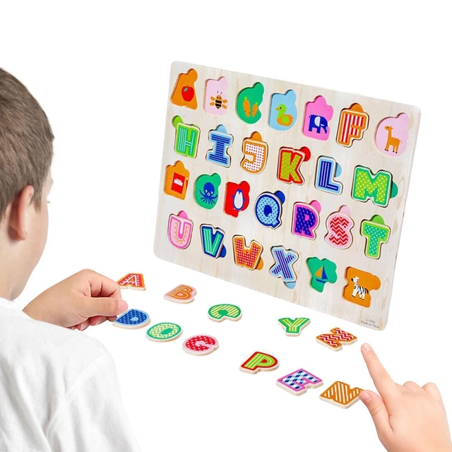 ALPHABET LEARNING TOY Abc Picture Board Hands on Early Education Toy ...