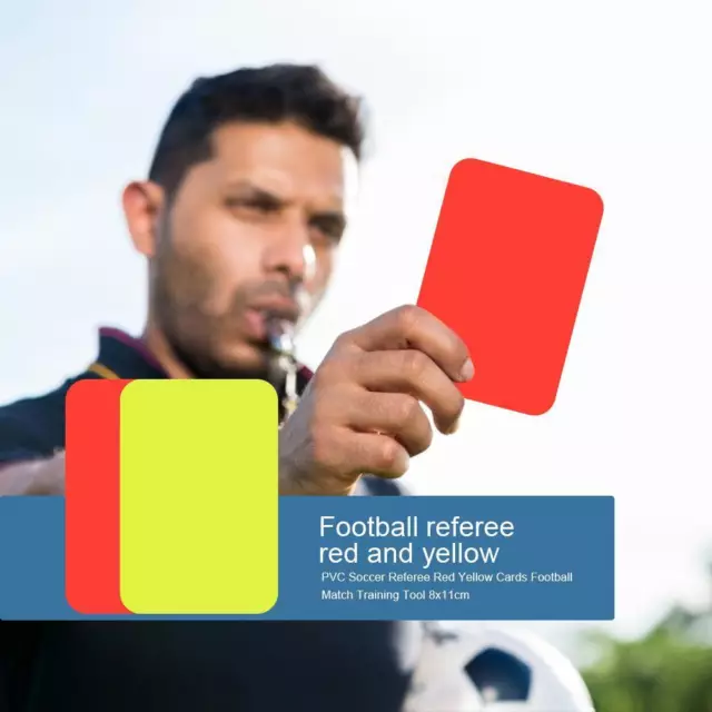 ARBITRE DE FOOTBALL en PVC, cartes jaunes rouges, outil d'arbitre de ... ARBITRE DE FOOTBALL en PVC, cartes jaunes rouges, outil d'arbitre de ...