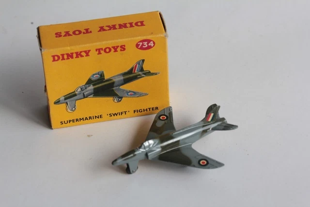 DINKY TOYS FLUGZEUG Nr.734 Supermarine Swift Fighter Spielzeug (64904 ...
