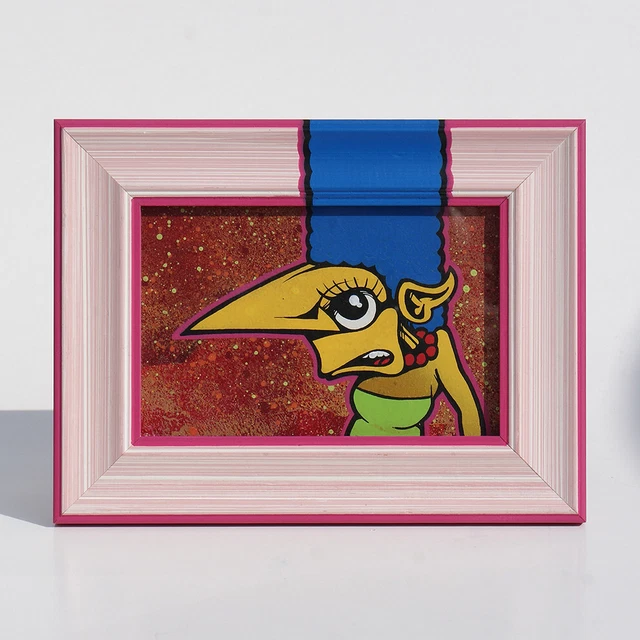 CADRE DWARF FRAME - MARGE SIMPSON - Urban Pop Art - Unique Paint on ...