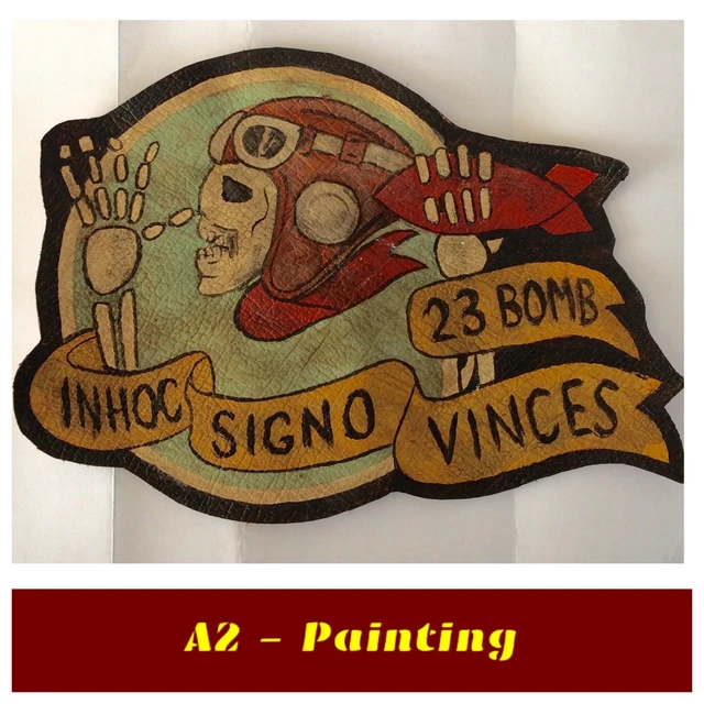 WW2 HAND PAINTED 23rd Bomb Squadron Leather Patch For A2 G1 Jacket £62. ...