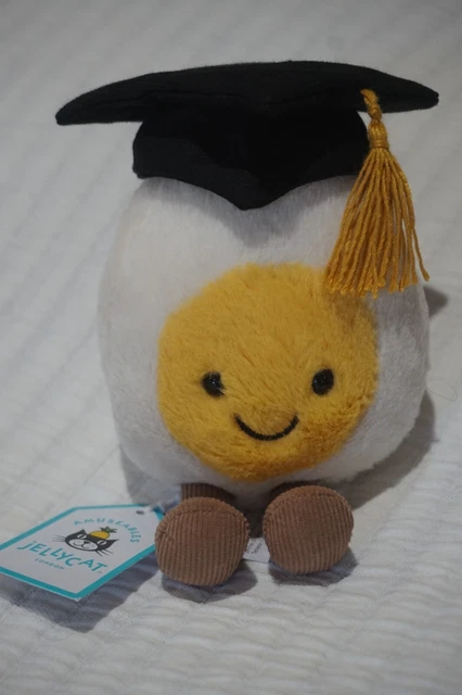 JELLYCAT AMUSEABLES BOILED Egg Graduation - Soft Plush Toy - Graduation ...