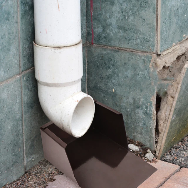 DOWNSPOUT SPLASH BLOCK Rain Gutter Splash Block Gutter Downspout Splash ...