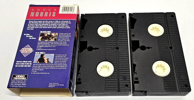 CHUCK NORRIS DOUBLE Feature The Delta Force/Delta Force 2 VHS 1995 £8. ...