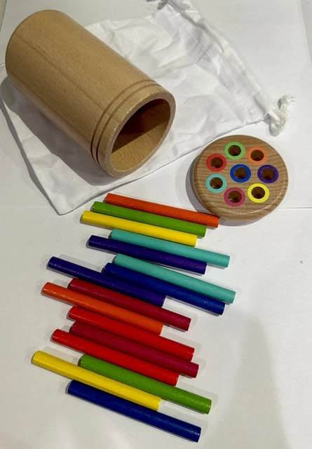 SORTING STICKS MONTESSORI Color Wooden Sensory Cognition Toy For ...