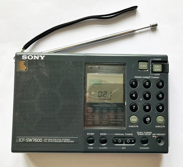 SONY ICF-SW7600 WORLD Band Receiver FM Stereo SW MW LW SSB SYNC AM Radio £50.00 - PicClick UK