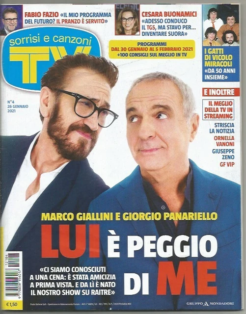 Rivista Settimanale Sorrisi E Canzoni Tv N 4 26 Gennaio 2021 Gruppo
