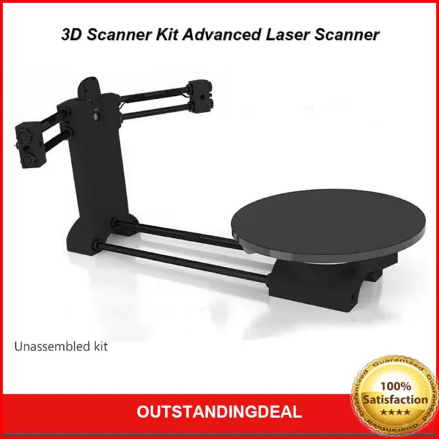 3D OPEN SOURCE DIY 3D Scanner Kit Advanced Laser Scanner w/ C270 Camera ...
