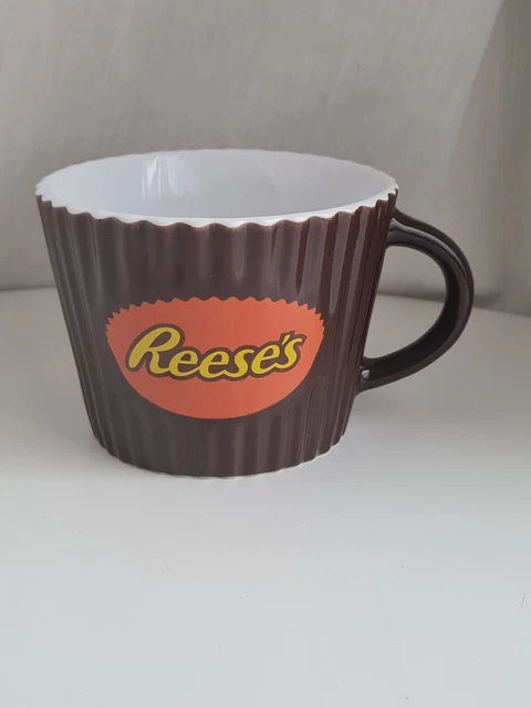 REESE'S CHOCOLATE COFFEE Tea Cup Mug Ceramic Peanut Butter Crinkle ...