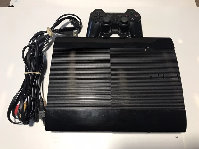 SONY PLAYSTATION 3 PS3 Super Slim 500GB Console + Controller - Tested ...
