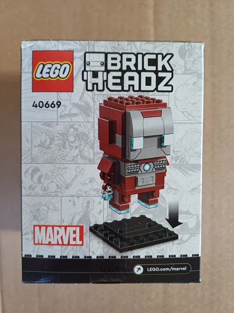 LEGO MARVEL BRICKHEADZ Set 40669 Iron Man MK5 Figure Brand New & Sealed ...