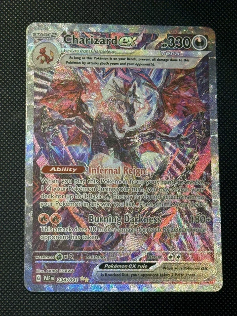 CHARIZARD EX 234/091 Paldean Fates Special Illustration Rare Pokemon ...
