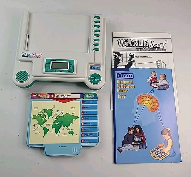 VINTAGE VTECH WORLD Wizard Traveller Electronic Trivia Challenge 20 ...