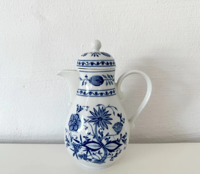 DDR VINTAGE KAHLA Porzellan Kanne Kaffeekanne 1 Liter Zwiebelmuster EUR 10,00 - PicClick DE