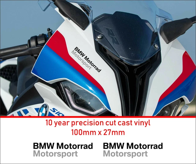 BMW MOTORRAD MOTORSPORT Premium Decals Stickers 10 year Vinyl ...