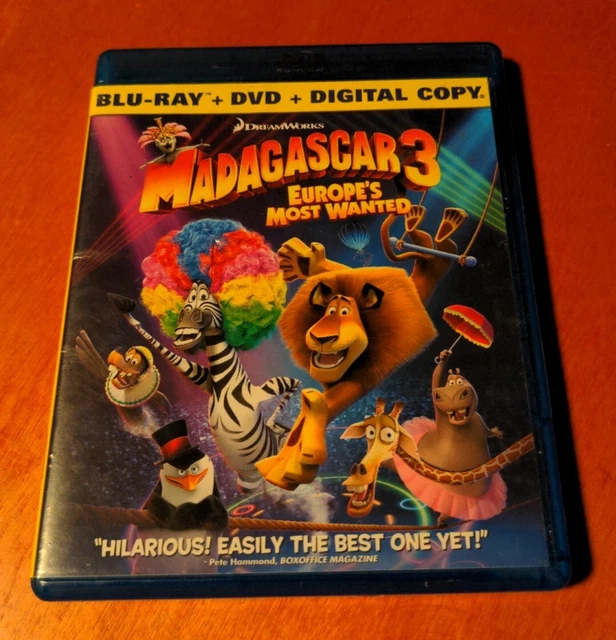 MADAGASCAR 3 EUROPE'S Most Wanted Blu-ray Hans Zimmer Eric Darnell ...