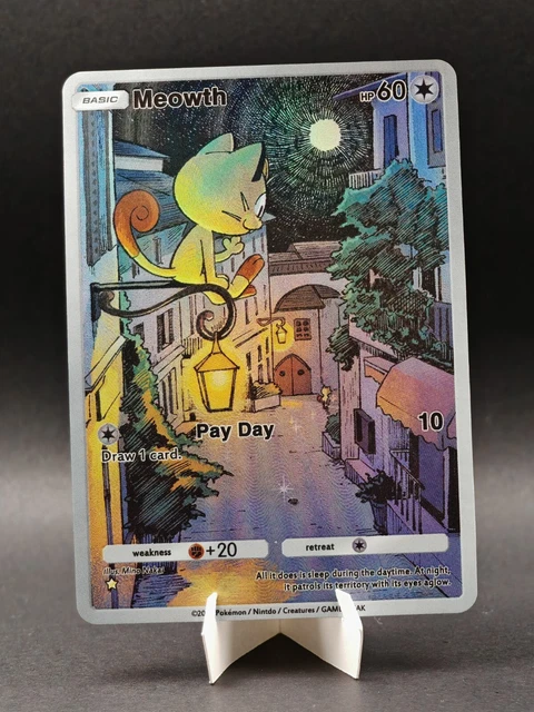MAUZI MEOWTH HOLO Illustration Rare Pokemon TCG Pocket EUR 8,95 ...