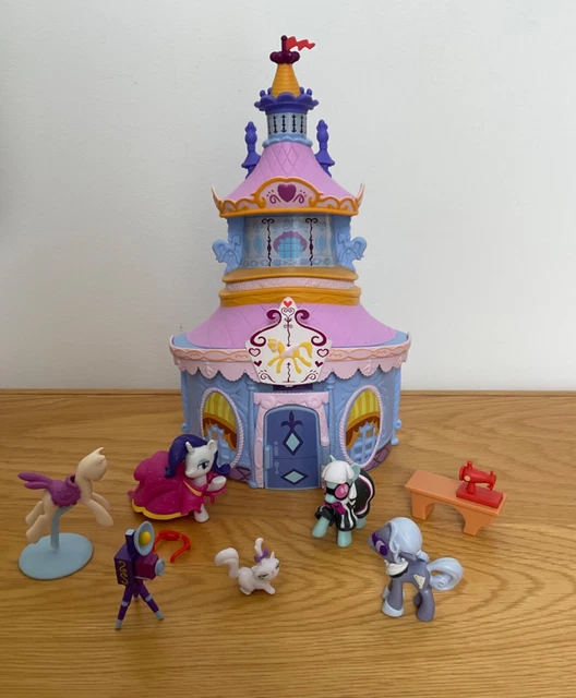 HASBRO MY LITTLE Pony Firm Rarity Boutique Carousel Mini Playset ...