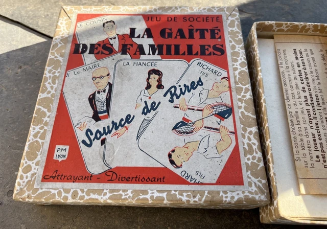 JEU DES 7 familles "LA GAIETE DES FAMILLES" 1935 A VOIR... EUR 9,90 ...