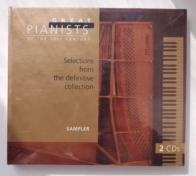 GREAT PIANISTS OF The 20th Century. Sampler. 2 CDs. NEW, PLASTIC SEALED ...