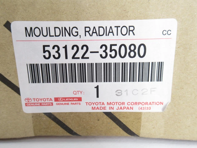 GENUINE OEM TOYOTA 53122-35080 Upper Grille Molding 2020-2021 4Runner ...