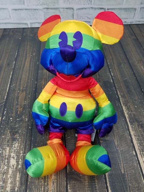 DISNEY YEAR OF The Mouse June Collector Plush Rainbow Mickey Pride 16 ...