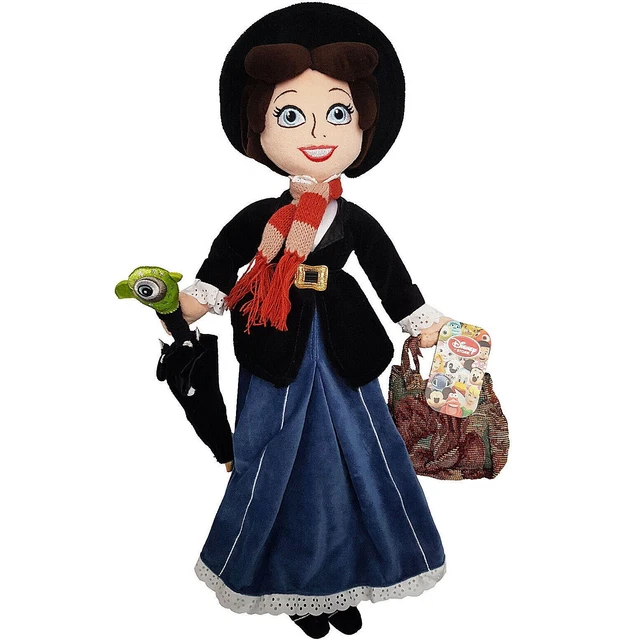 DISNEY STORE MARY Poppins Plush Soft Cuddly Toy Teddy Doll Nanny 50cm ...