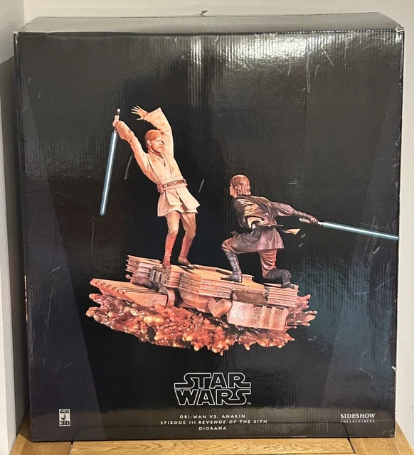 STAR WARS SIDESHOW Collectibles Obi-Wan Vs Anakin Skywalker Boxed NEW ...