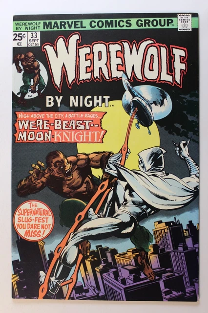 WEREWOLF BY NIGHT #33 Moon Knight in his 2nd Appearance JAMAIS LU ...