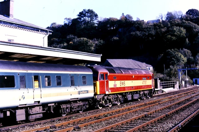 ORIGINAL 35MM SLIDE, EWS class 47 47787 Windsor Castle @ Bangor April ...