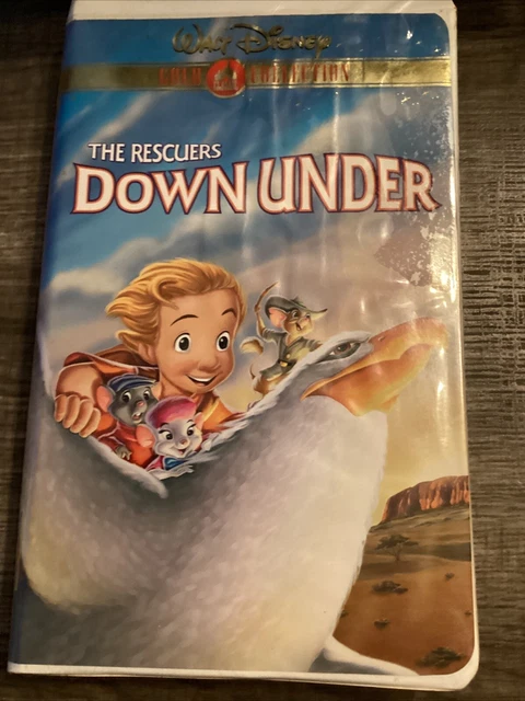THE RESCUERS DOWN Under VHS Disney Gold Collection Clam Shell Case £7. ...
