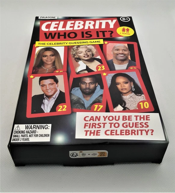 CELEBRITY WHO IS It Paladone Guessing Game with Famous Celebrities ...
