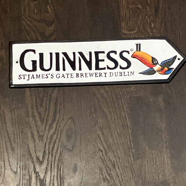 GUINNESS ST JAMES’S Gate Brewery Dublin Toucan Metal Sign 36cm £23.56 ...