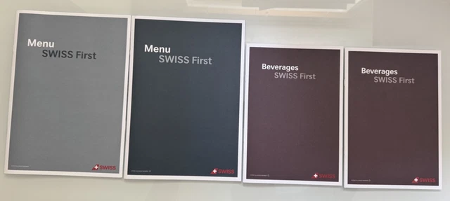 SWISS FIRST CLASS Menu Set 03/25 Zrh-Jnb, Jnb-Zrh EUR 5,00 - PicClick DE