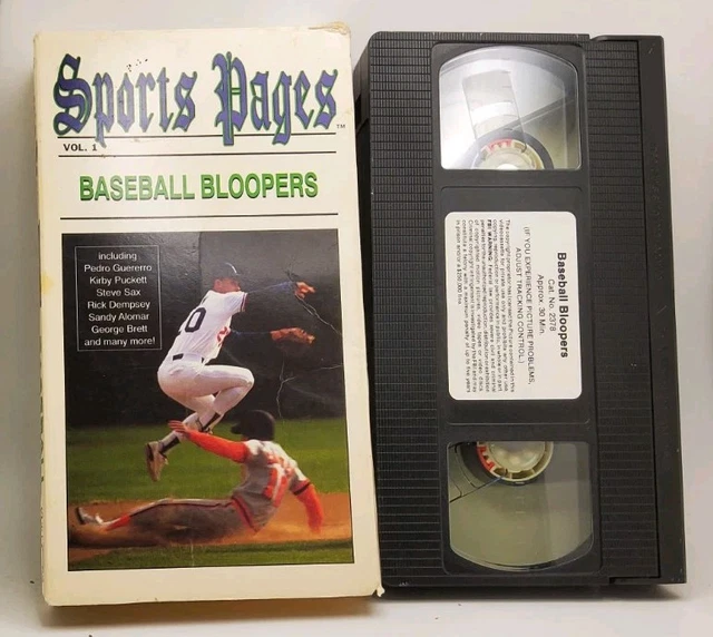 SPORTS PAGES, VOL. 1 - Baseball Bloopers VHS, Pre-owned, Very Good ...