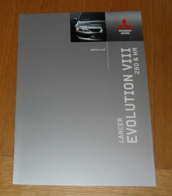 MITSUBISHI LANCER EVOLUTION VIII 260 & MR Brochure 2004 Evo 8 FQ300 ...