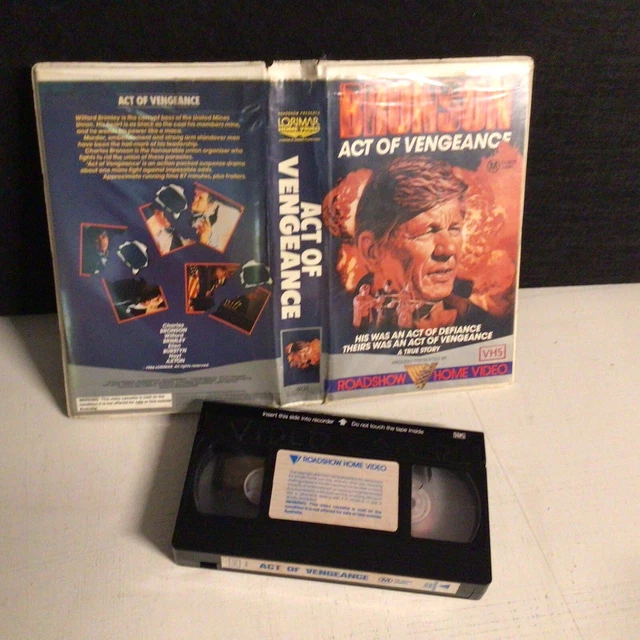 ACT OF VENGEANCE Rare Ex Rental Roadshow VHS VIDEO Cult Charles Bronson ...