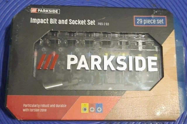 PARKSIDE IMPACT BIT And Socket Set PBSI 2 B3 29 PIECE SET £12.00 ...