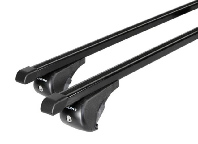 BLACK STEEL ROOF Bars For Volkswagen T-CROSS, 2018-2022 With Raised ...