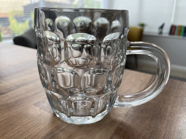 RAVENHEAD DIMPLED HALF Pint Glass Vintage British Beer Lager Tankard ...